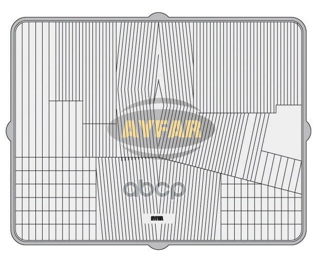 Стекло фары ! рассеиватель, RH/LH прямоугольное RVI Magnum/Maxter/Manager Ayfar арт. C11539