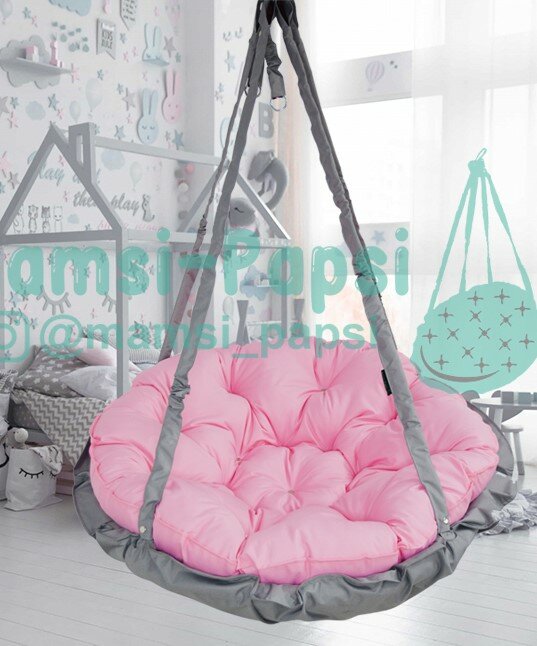 Подвесное кресло 120см, качели подвесные, качели гамак, кресло качели, качели диван, качели кокон, качели гнездо
