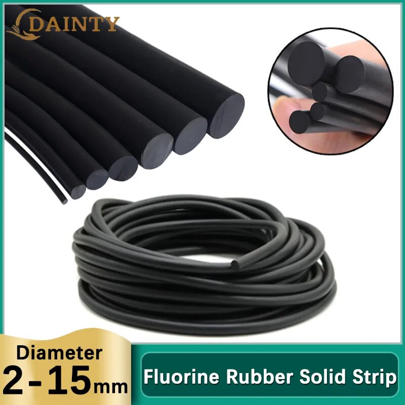Фторорезиновая уплотнительная лента черная 2-15 мм 4mm