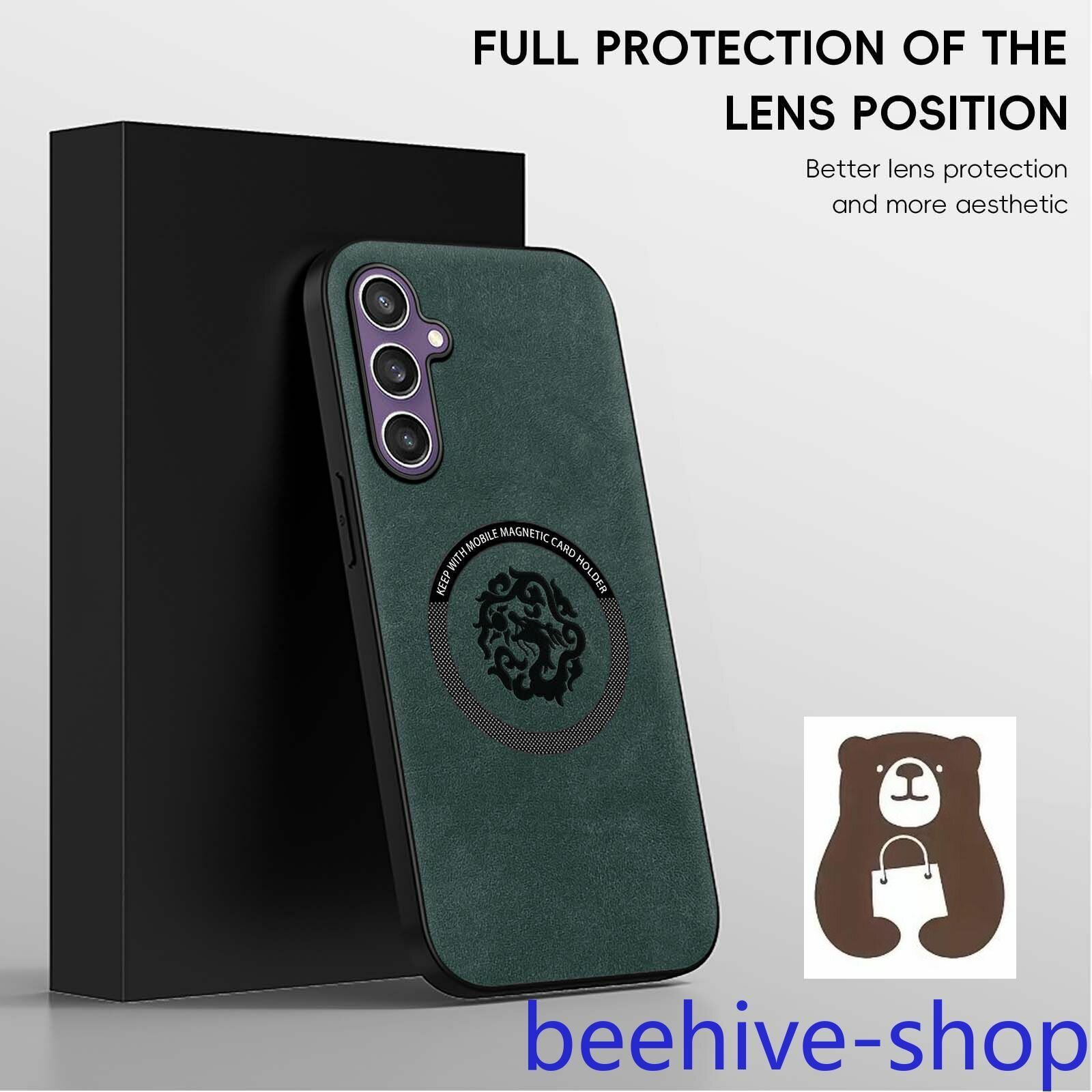 Чехол на Samsung Galaxy S23 FE/(Самсунг Галакси с23 FE) / Высококачественная кожа / Беспроводная зарядка