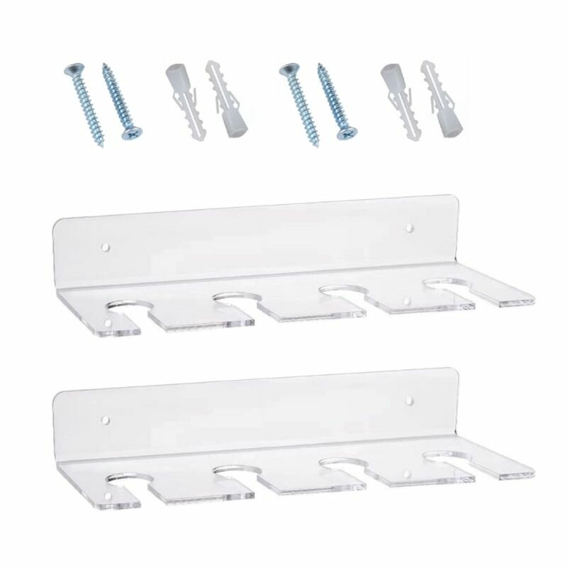 Стойка для бокалов вина Настенная акриловая стойка бокалов, подставка стеклянной посуды, вешалка хранения барной кухни