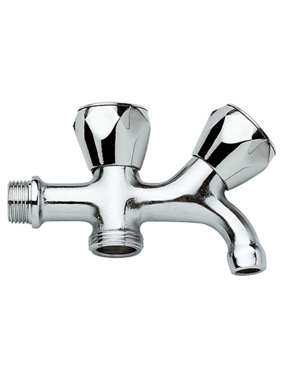 Кран угловой с дополнительным подключением 1/2"х3/4" RR 250 (Remmer)