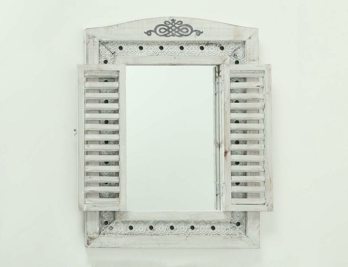 Декоративное настенное зеркало, стекло, дерево, 73 см, Boltze