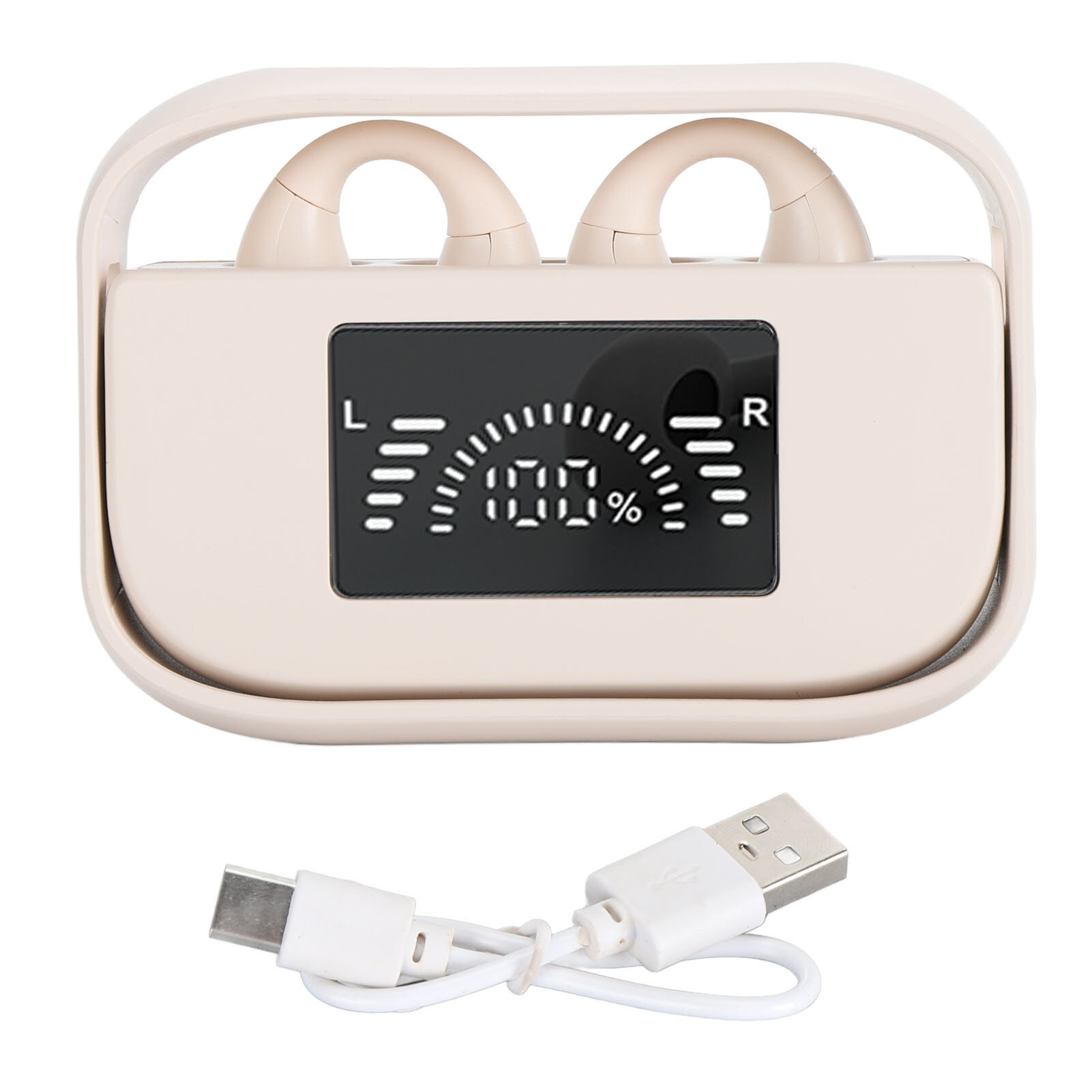 Открыть ушной зажим на наушниках Bluetooth 5.3 Ipx5 Водонепроницаемый эргономичный беспроводной зажим на наушниках для работы с фитнесом золотом