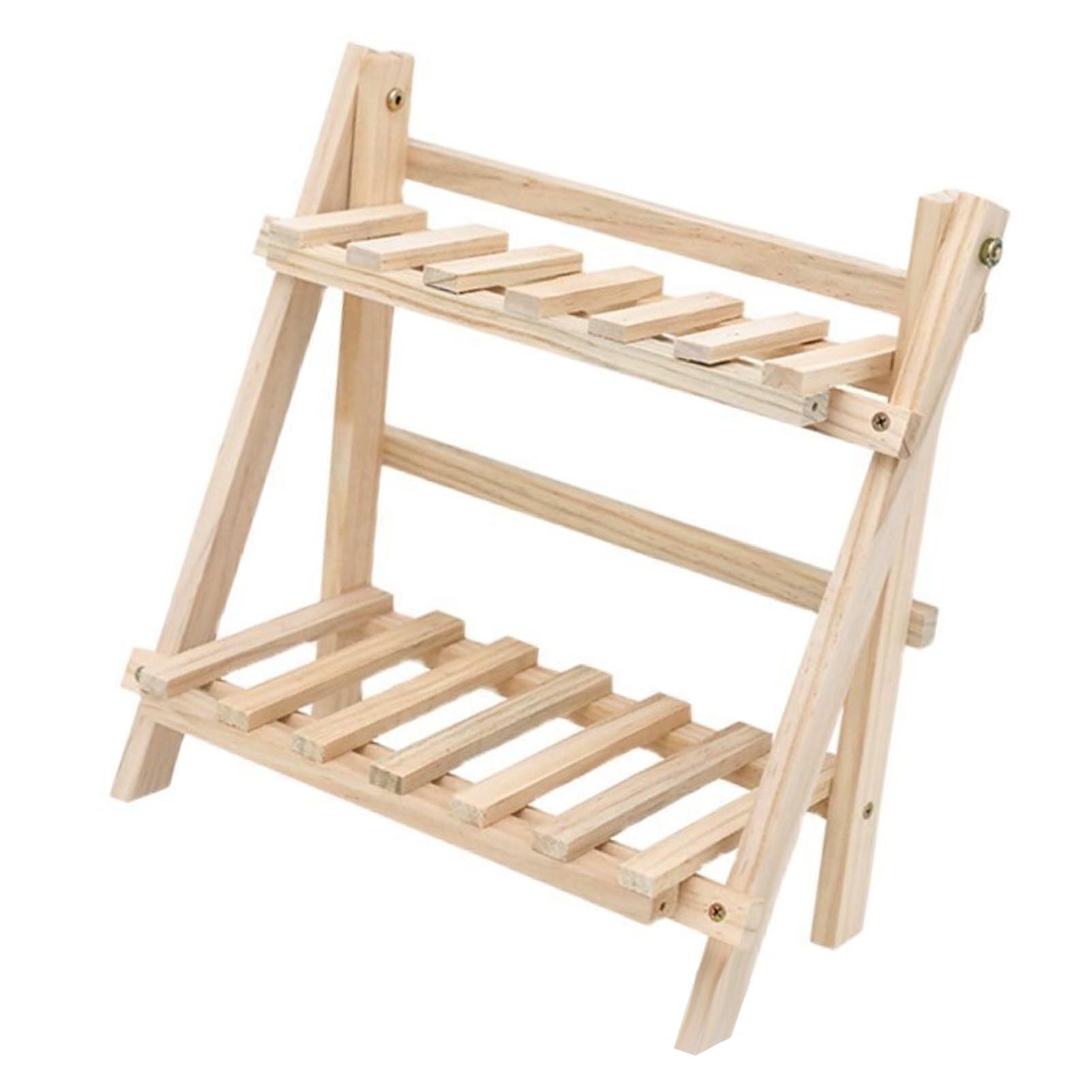 Настольный органайзер, 2-ярусная деревянная книжная полка, декоративная стойка для хранения на столешнице для домашнего офиса