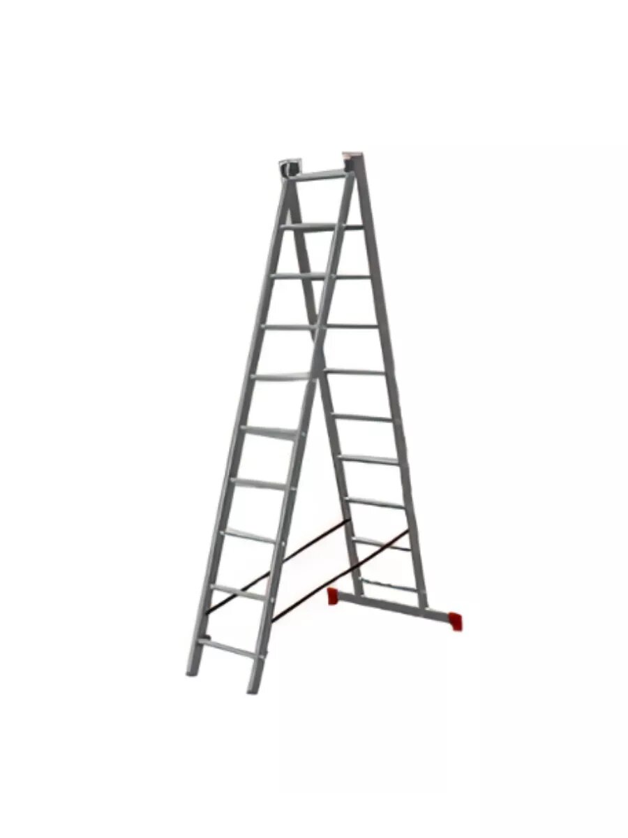 Лестница двухсекционная алюминиевая 443 см 8,6 кг STARTUL Pro (ST9946-10)