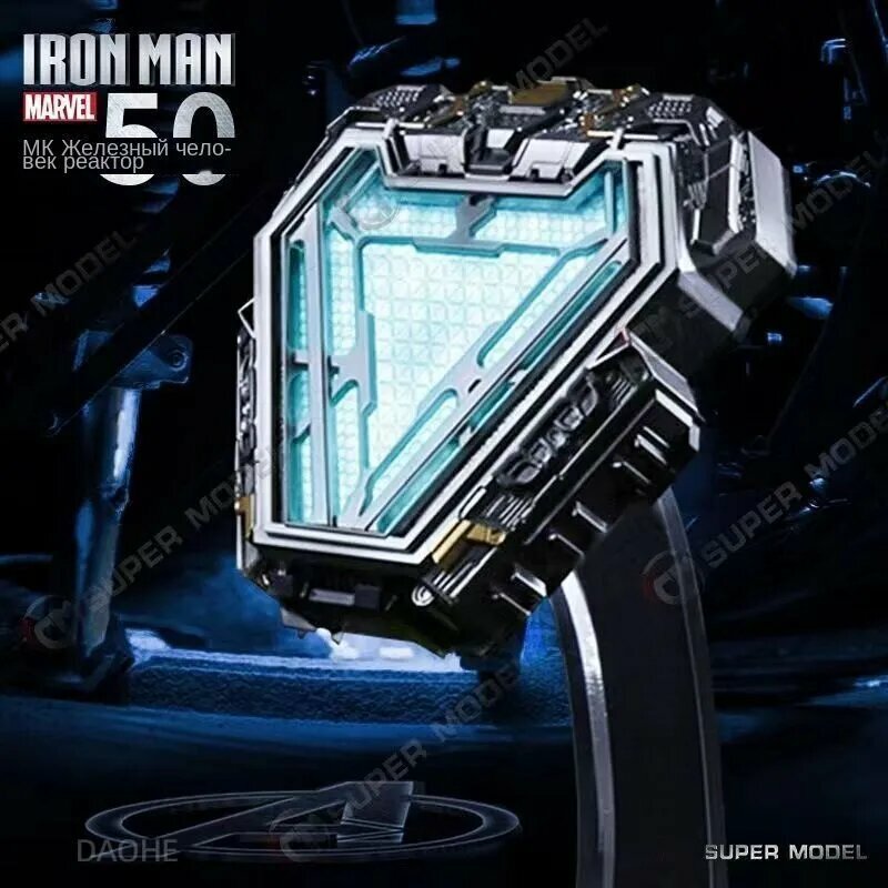Железный человек реактор /Iron Man сердце, +Световой кронштейн + витрина, Интерфейс USB
