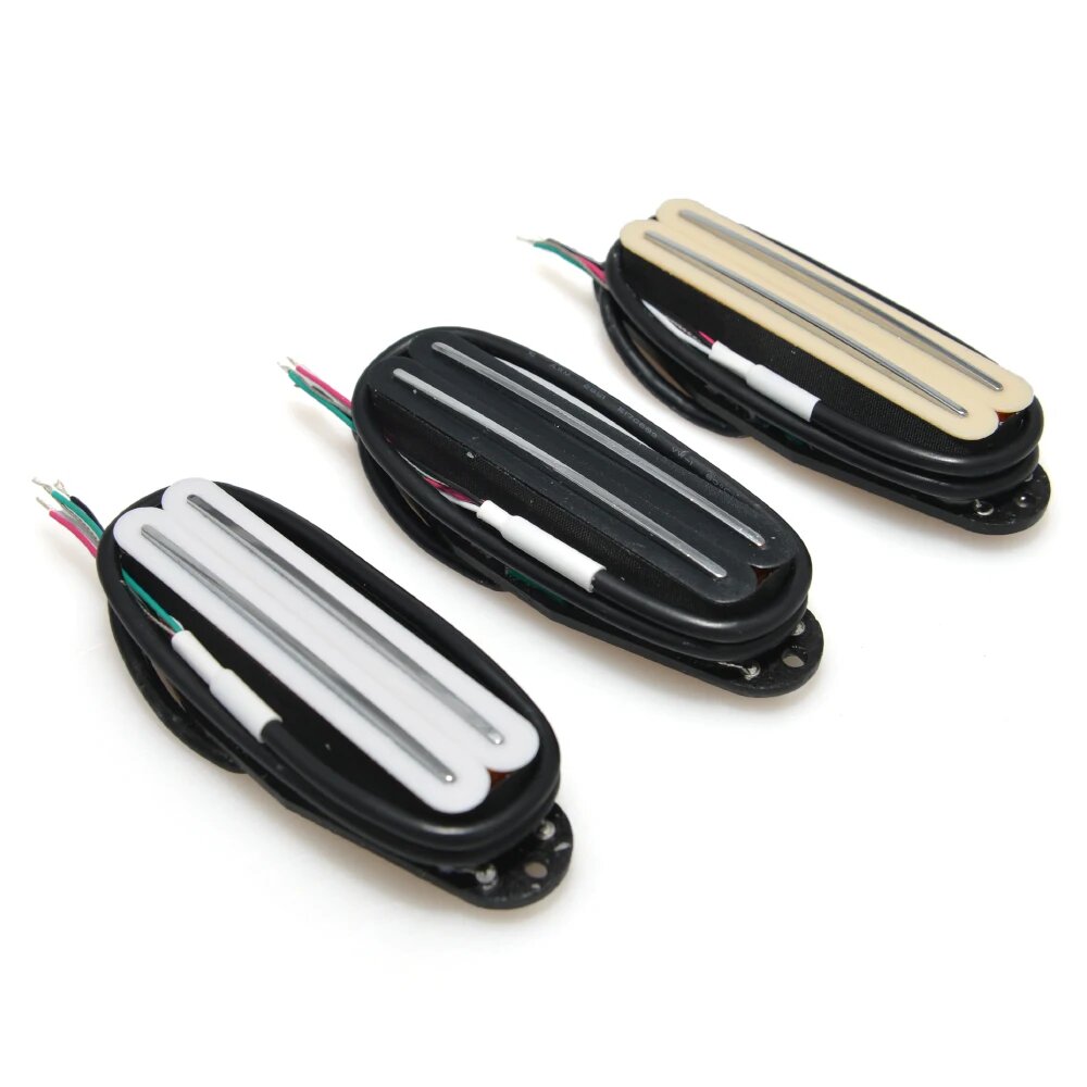 Звукосниматель waaah Alnico 5 Hot Dual Rails Humbucker для гитар ST SQ White 13.2K