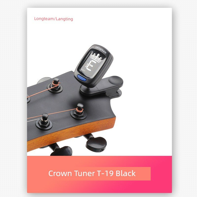Langtin T-29 красочный тюнер для укулеле, гитара, бас, укулеле, тюнер для укулеле Черная модель Т-19