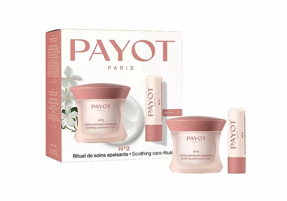 PAYOT Подарочный набор Creme №2, увлажняющий крем для лица 50 мл + успокаивающий бальзам для губ 4 г