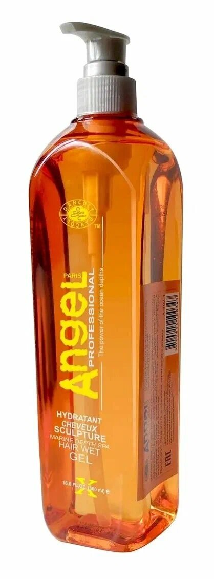 Angel Professional Дизайн гель для укладки с эффектом мокрых волос Hair Wet Gel, 500 мл