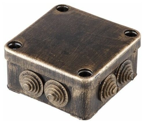 Коробка распределительная ОП 95х95х45 мм юпитер бронза (JP7113-25)
