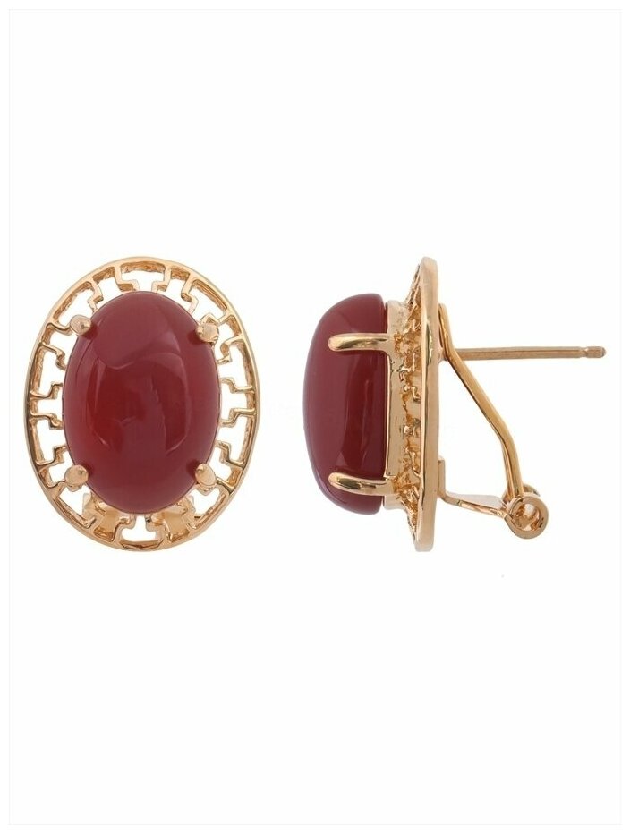 Серьги, агат