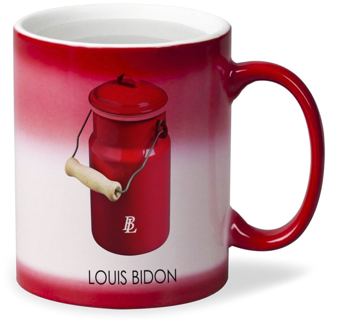 Кружка хамелеон красный CoolPodarok Louis Bidon. Луи Бидон