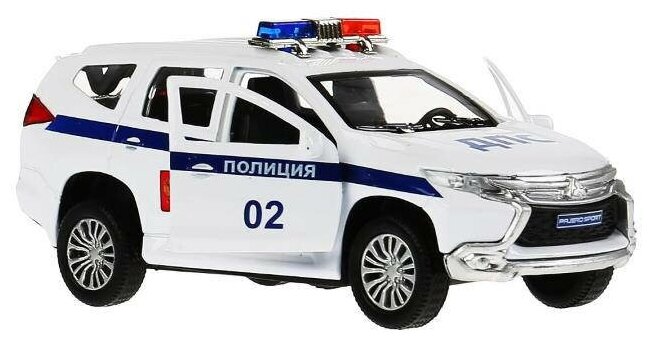 Машина "Mitsubishi pajero sport Полиция" 12 см металлическая, 1 штука