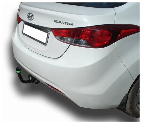 Фаркоп(прицепное) Лидер-Плюс для HYUNDAI ELANTRA (MD) (седан) 2010-2014(паспорт и сертификат в комплекте)(без электрики)H225-A