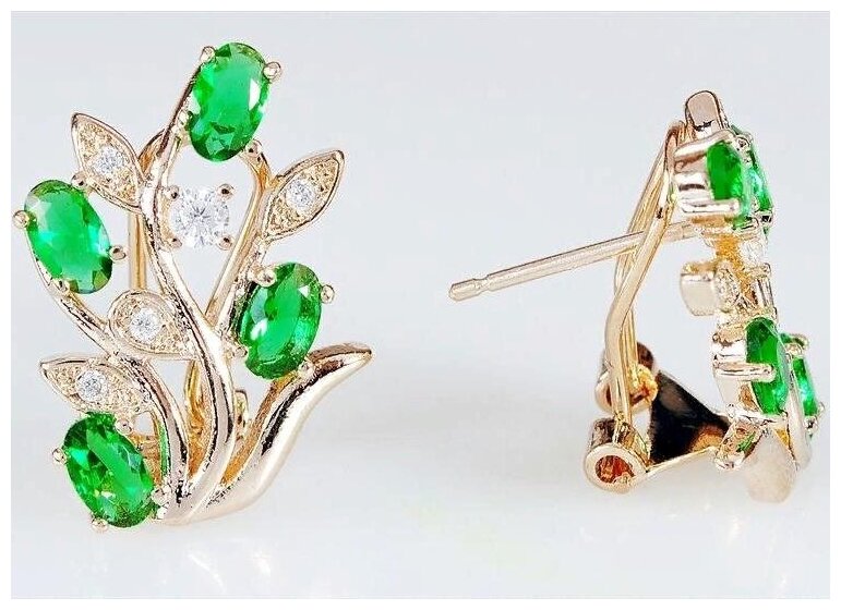 Серьги, фианит