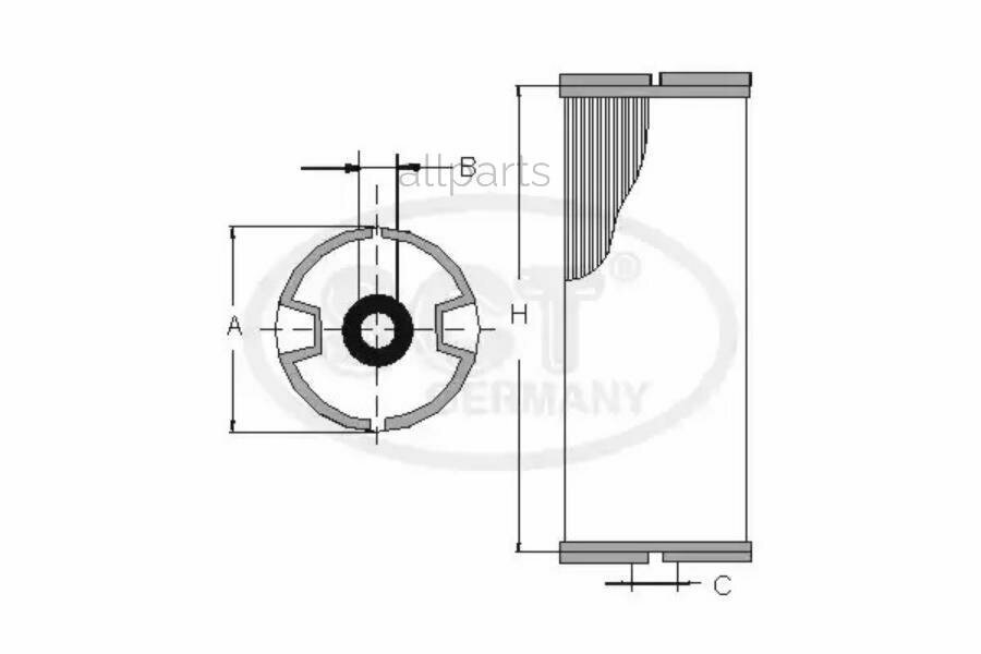 SCT GERMANY SC7048P Топливный фильтр TOYOTA HIACE 3.0D 05-/ HILUX III 2.5D/ 3.0D 05-/ FORTUNER 04-