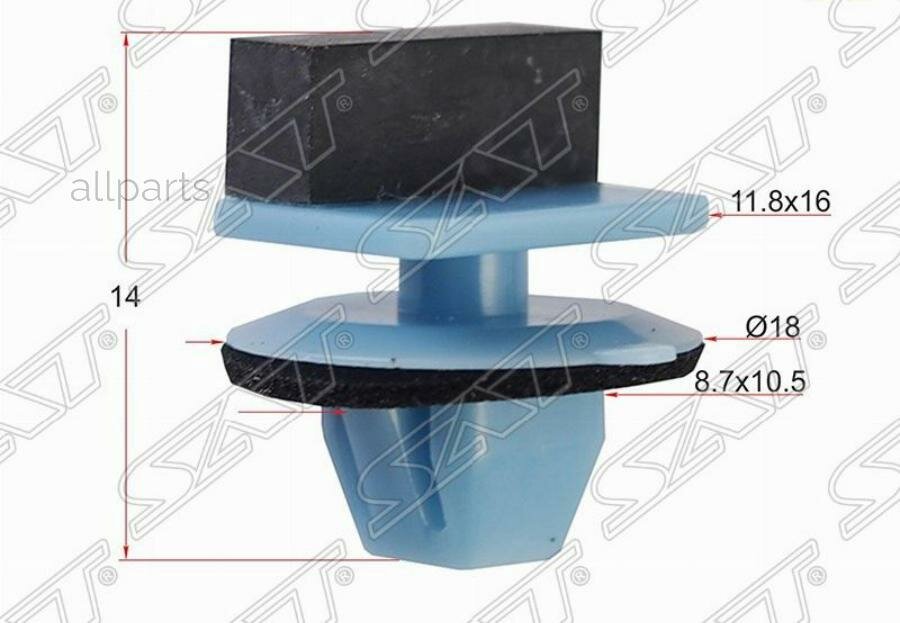 SAT ST-M10460 Клипса (молдинга TOYOTA/LEXUS (Продажа по 10шт))