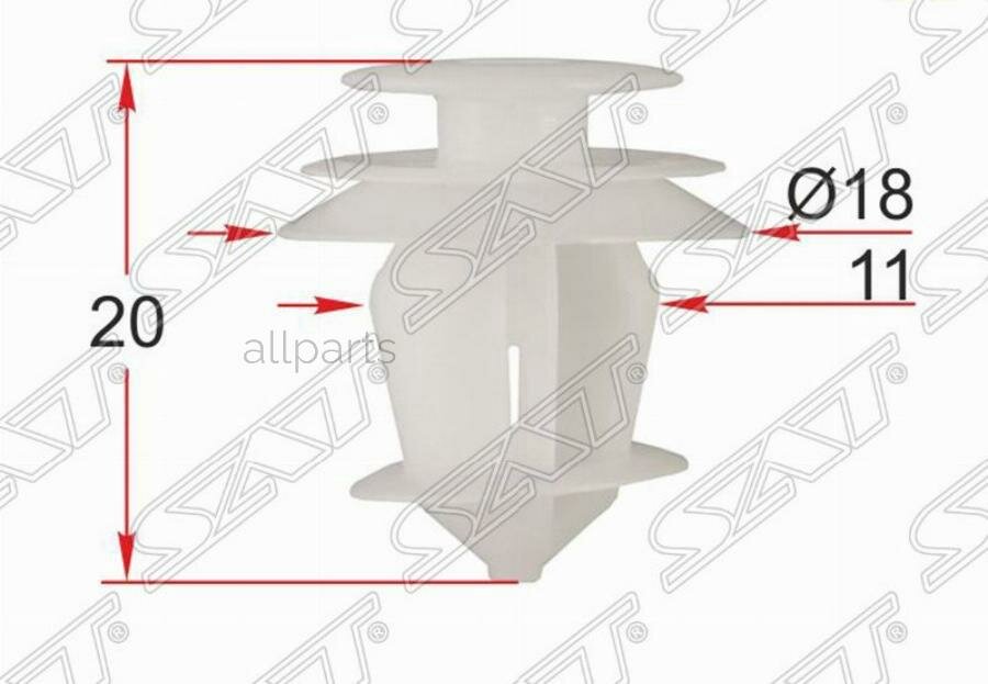 SAT ST-KJ-2480 Клипса (крепёжная TOYOTA/LEXUS (Продажа по 10шт))