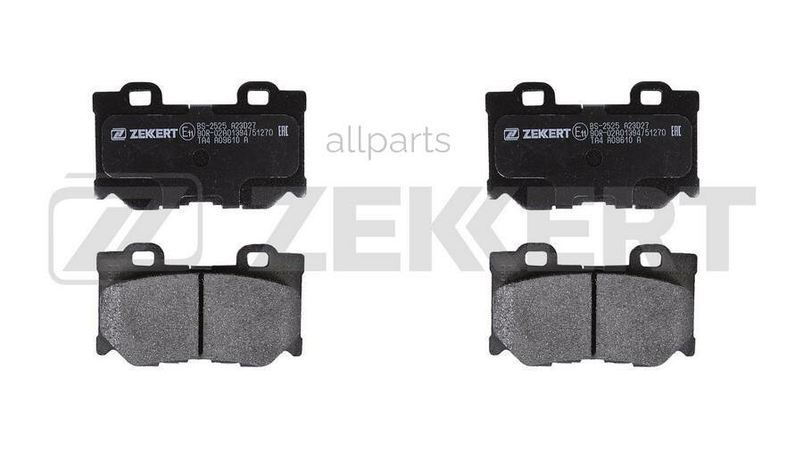ZEKKERT BS-2525 Колодки торм. диск. задн. Infiniti FX 30d 37 50 (S51) 08- G 37 (V36 CV36 HV36) 07- Q50 (V37) 13-