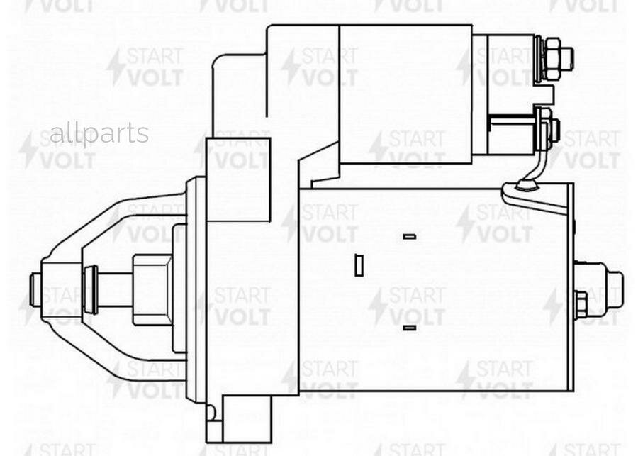 STARTVOLT LST 1517 Стартер для а/м Mercedes-Benz C W202 (93-) 1.8i/2.0i/E W124 (93-) 2.0i/2.2i 1,2кВт (LSt 1517)