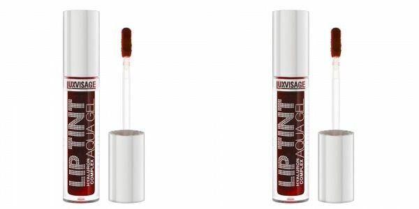 LUXVISAGE Оттеночный гель-тинт для губ lip tint aqua gel hyaluron, тон 4, 2 уп
