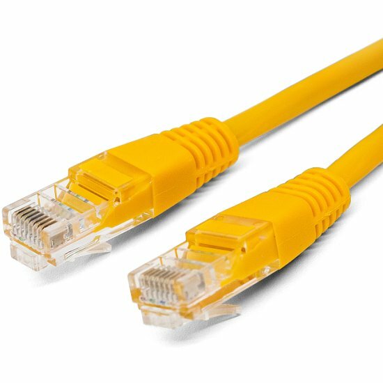 Патч-корд U/UTP Filum FL-U5-7.5M-Y (CCA, PVC, кат. 5е) 7.5м жёлтый