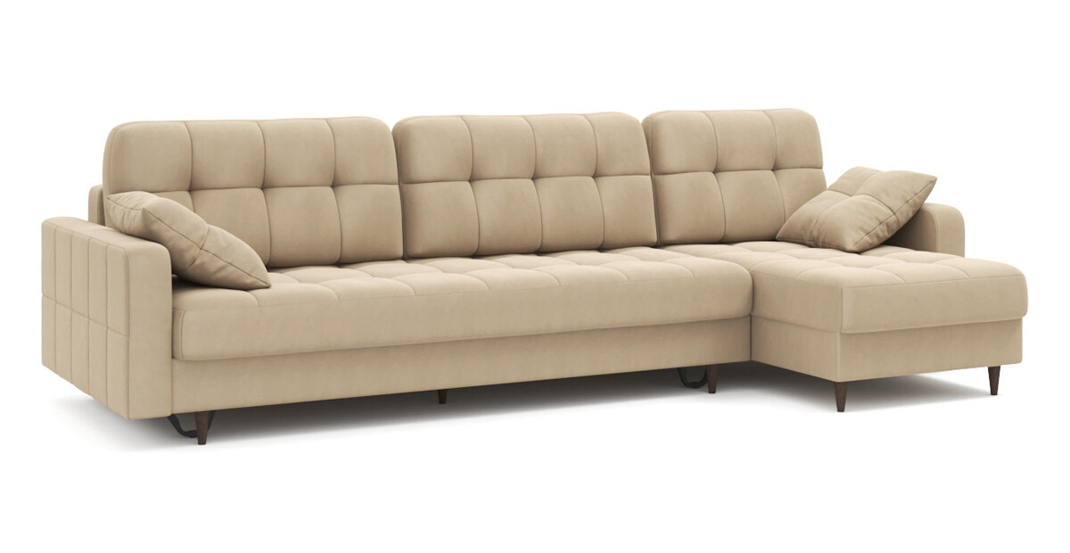 Угловой диван Цвет Диванов Стокгольм NEXT макси 307 угловой Кремовый