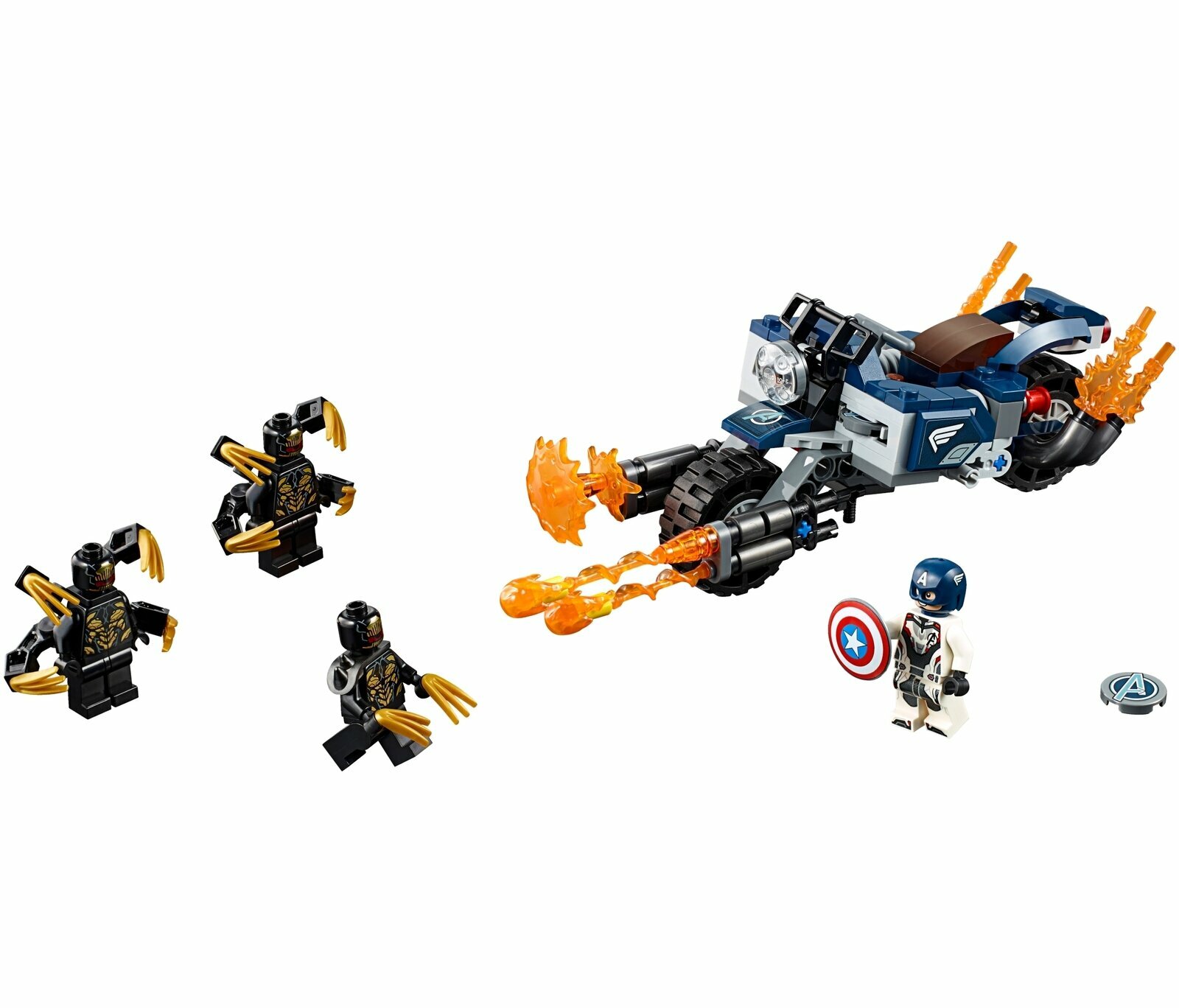 Конструктор LEGO Super Heroes Капитан Америка: Атака Аутрайдеров (LEGO 76123)