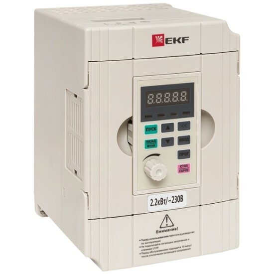 Преобразователь частоты Ekf 2.2/4кВт 3х400В VECTOR-100 PROxima, VT100-2R2-3B