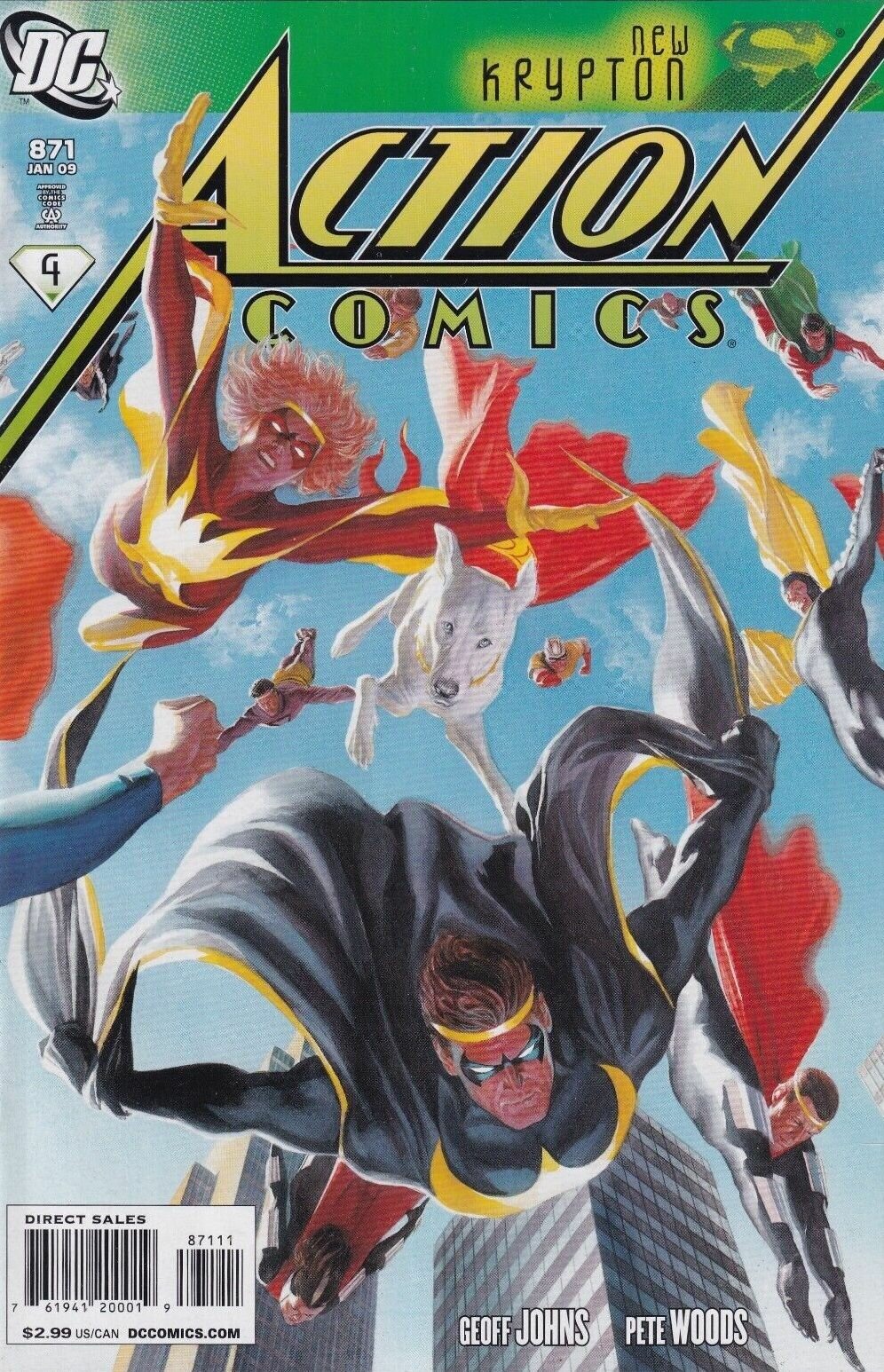 Action Comics. Superman Vol.1 №871 (New Krypton. Part IV: Beyond Doomsday). США Январь 2009. Оригинальный комикс на английском языке
