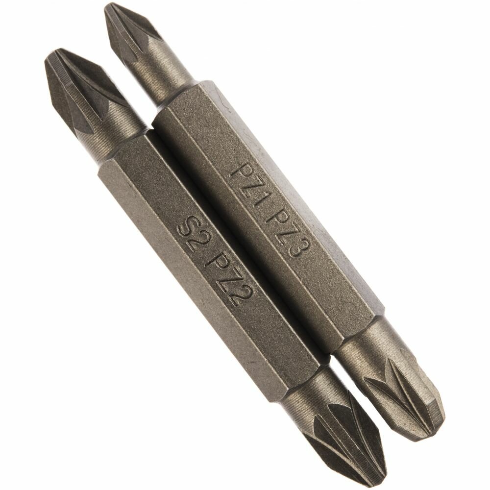 Набор двухсторонних бит №5 (2 шт; 50 мм; Pz2xPz2; Pz1xPz3) Quadro Torsion 490005