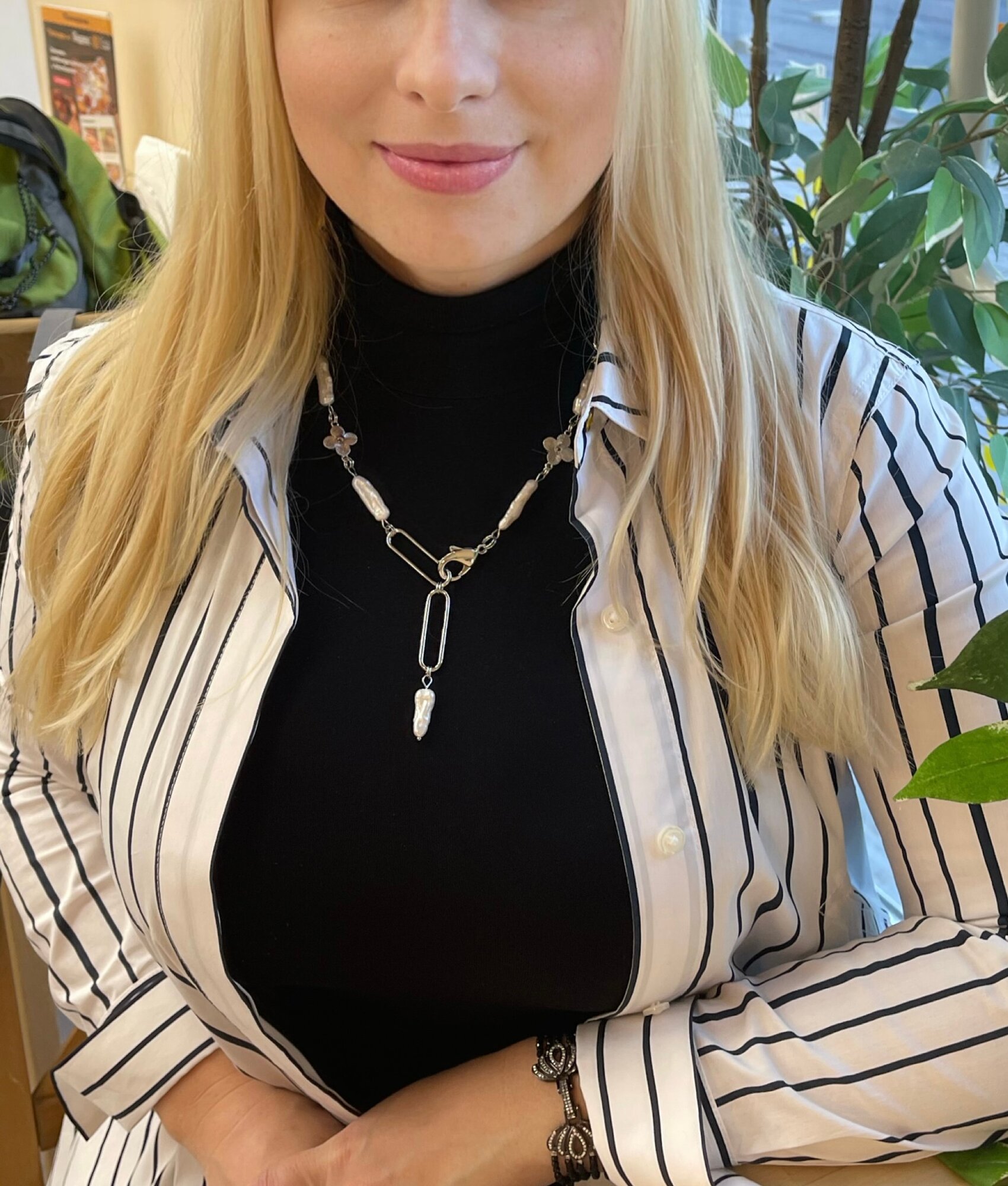 Колье, жемчуг барочный