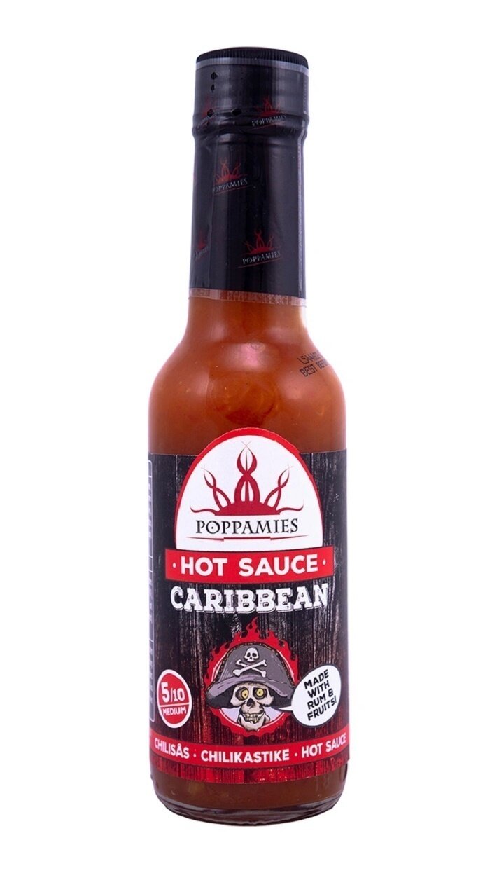 Соус чили Карибский, 150 мл, умеренно острый, Poppamies стеклянная бутылка