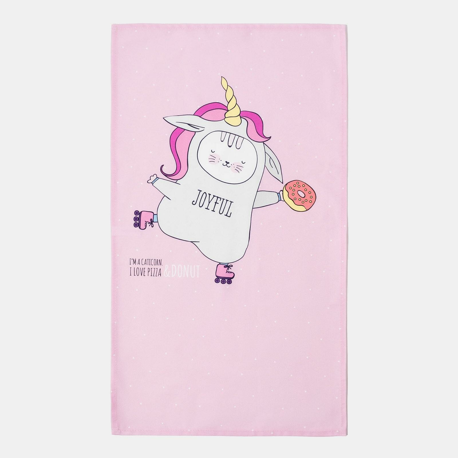 Полотенце Этель "Caticorn" 40х73 см, 100% хлопок, саржа 190 г/м2