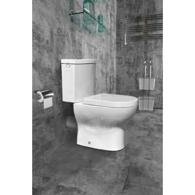 Напольный унитаз компакт Bolu T-7604 безободковый с сиденьем с микролифтом