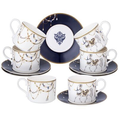 Чайный набор Lefard "horse club" на 6 пер. 12 пр, 300 мл