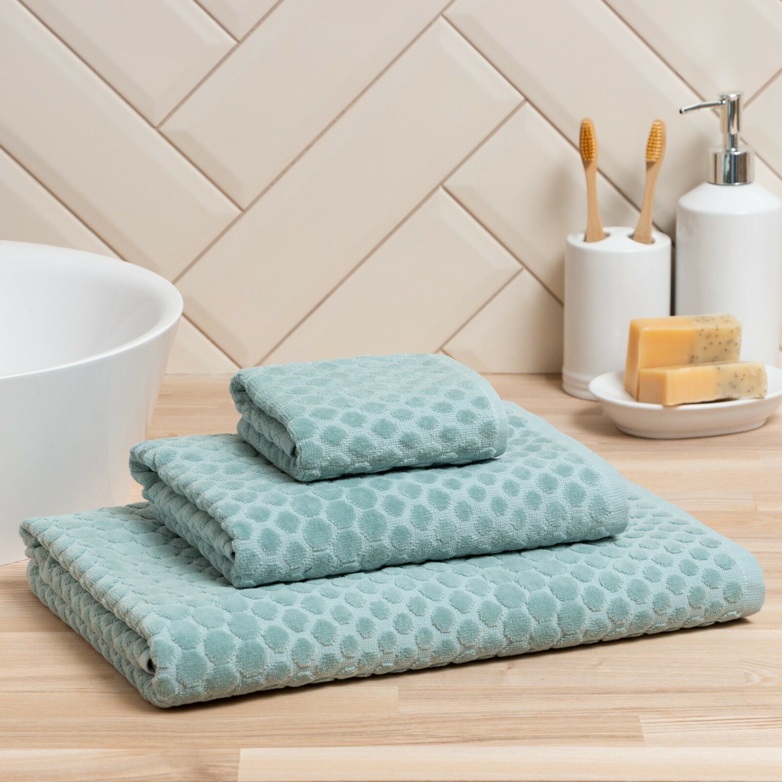 Полотенце махровое Love Life «Комфорт» 50х90 см, серо-голубой, 100% хл, 500 гр/м2, 6784060