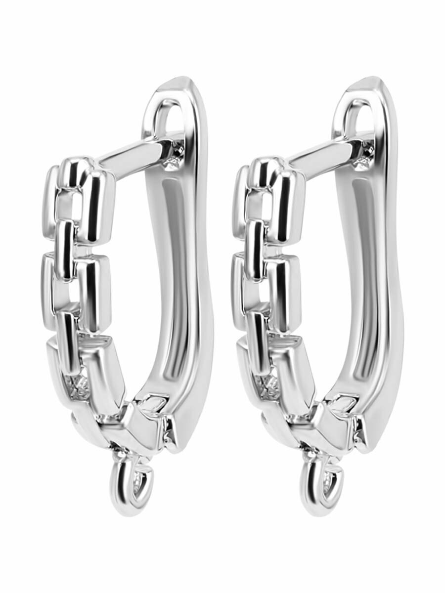 Швензы, основа для сережек Цепочка, OTOKODESIGN, бижутерный сплав, серебристый, женский, 32-20013