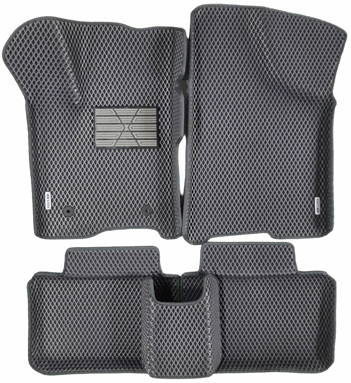 Автомобильные коврики (автоковрики) LADA (ВАЗ) Vesta Лада веста с 3D бортами ЭВА / EVA / ЕВА