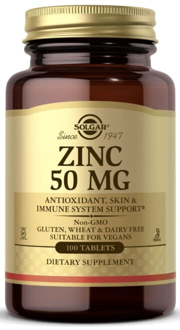 Solgar Zinc 50 мг 100 таблеток