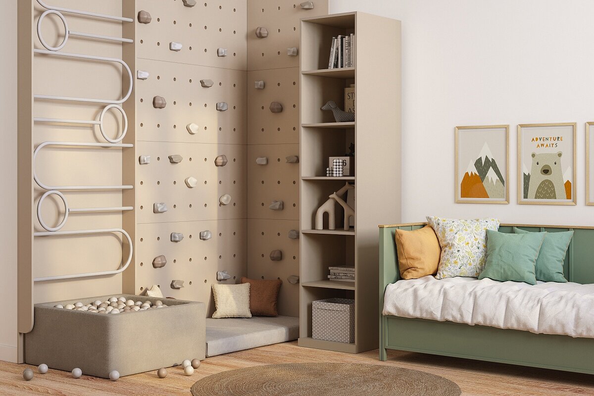 Стеллаж МебельЛэнд24 Скарабей Сатин 45x52x210 бежевый