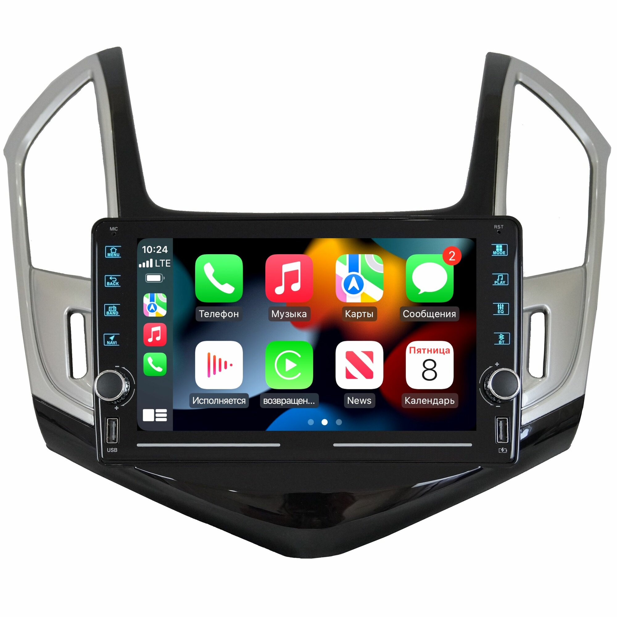 Магнитола R320 Шевроле Круз рестайлинг Chevrolet Cruze 2012-2015 - Android 13 - Память 2+32Gb - CarPlay + Android Auto - IPS экран - Кулер