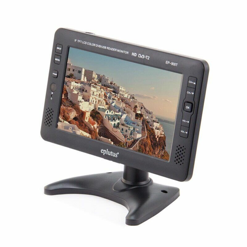 Автотелевизор Eplutus 900 с аккумулятором 9" (22,8 см) и магнитной антенной