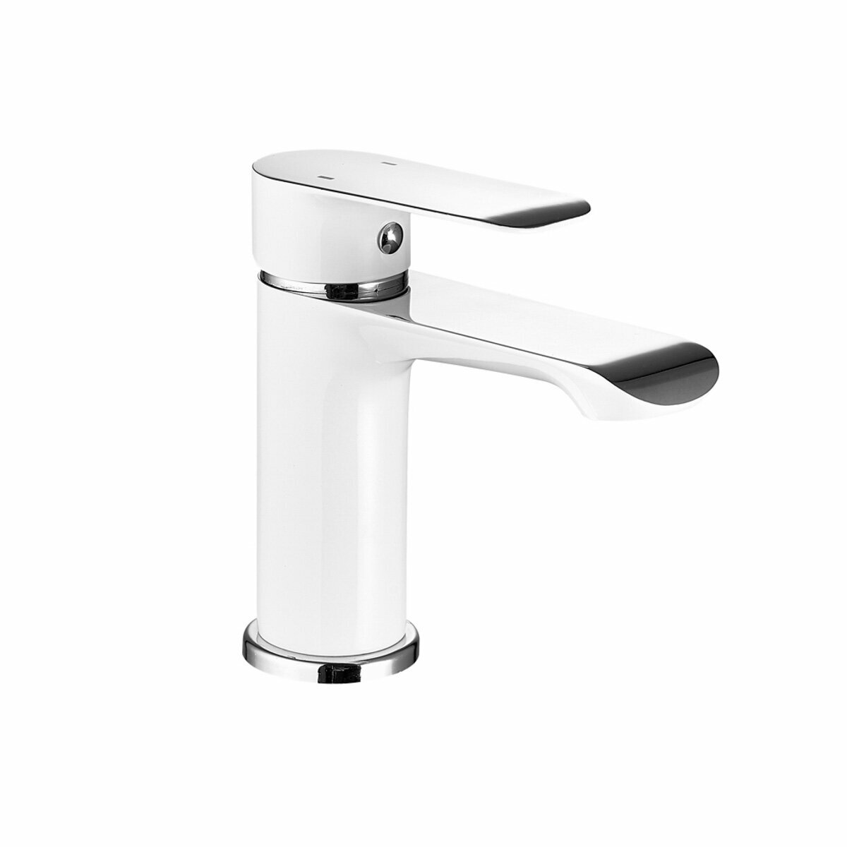 Смеситель для раковины Fashun A1082-8, однорычажный, латунь, хром/белый