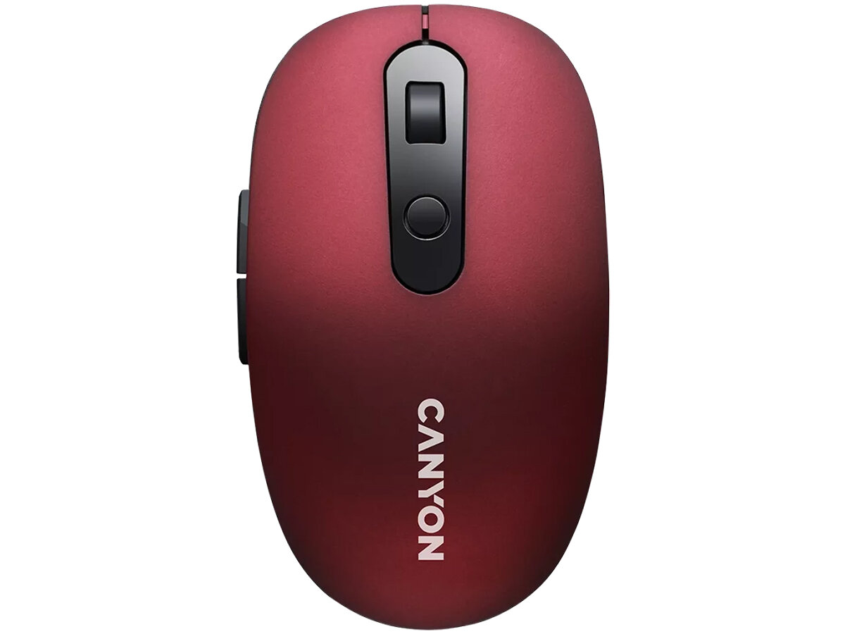 Беспроводная мышь Canyon MW-9 1500dpi, Bluetooth/Wireless, 92 г, красный CNS-CMSW09R