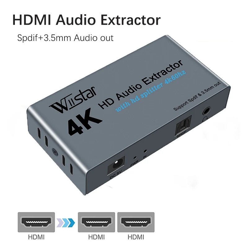 Wiistar HDMI аудиоэкстрактор 4K60Гц