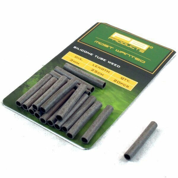 PB PRODUCTS Трубка силиконовая Silicone Tube - 3mm x 2,5cm - Weed / 20шт.