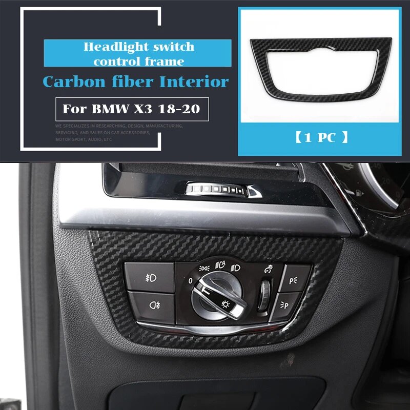 Аксессуары для интерьера автомобилей BMW X3 X4 G01 G02 2019 2020 Carbon fiber Style